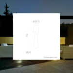 LOLA, Lampadaire design disponible en différentes finitions et tailles