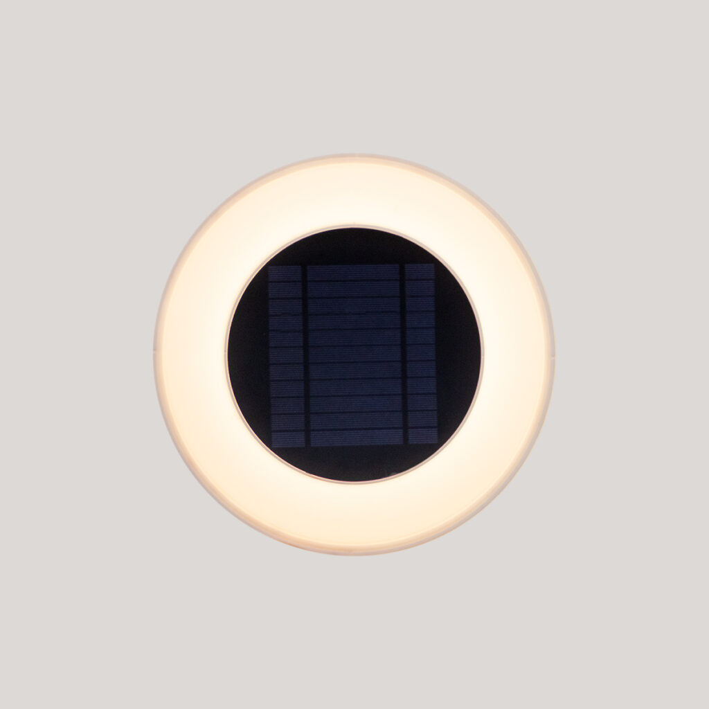 WALLY DISK WALL LIGHT WITH SOLAR CHARGE - Newgarden