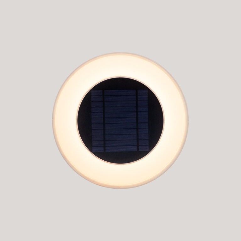 WALLY DISK WALL LIGHT WITH SOLAR CHARGE - Newgarden